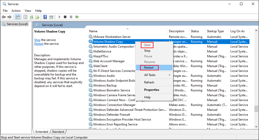 Four Methods To Fix System Restore Error 0x80042306