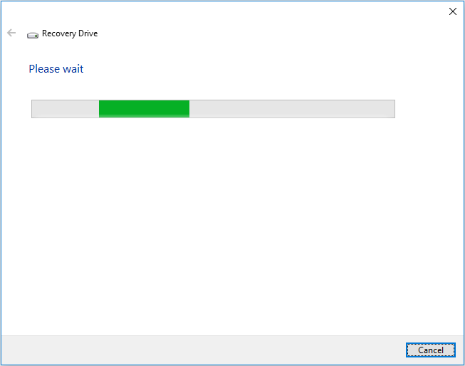 Fix Recovery Drive Stuck On Please Wait Windows 1011