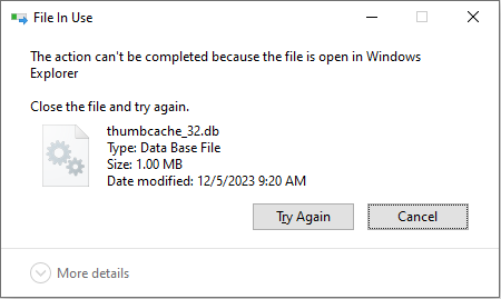 Resolve Unable to Delete Thumbs.db with Power Tactics