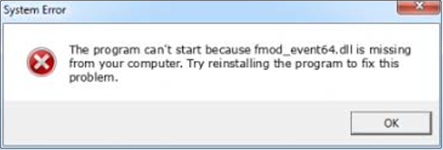 Fmod_event64.dll Is Missing on Windows? Here Are Some Fixes