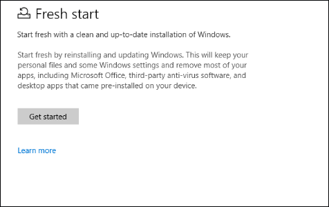 What’s Difference: Windows 10 Reset vs Clean Install vs Fresh Start