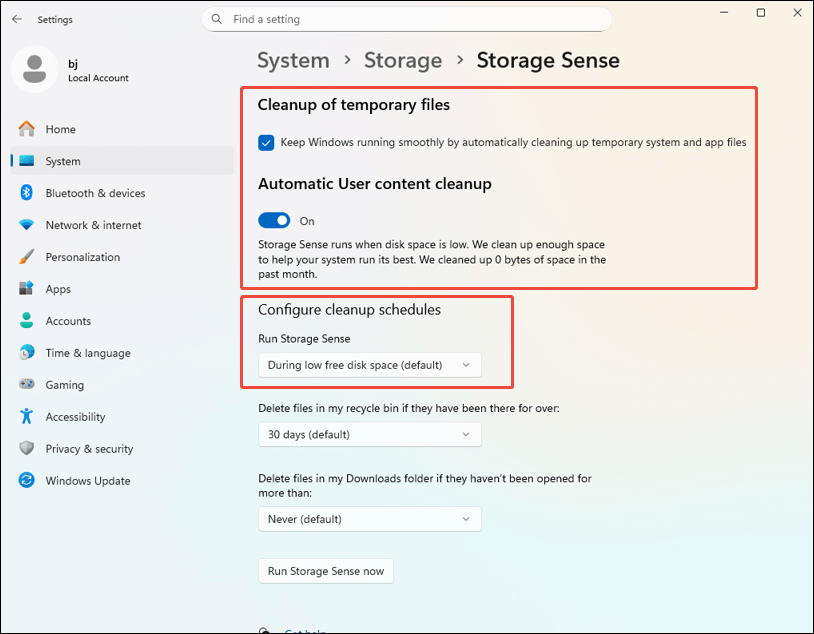 How to Free Up Storage Space with Windows 11 Memory Optimization