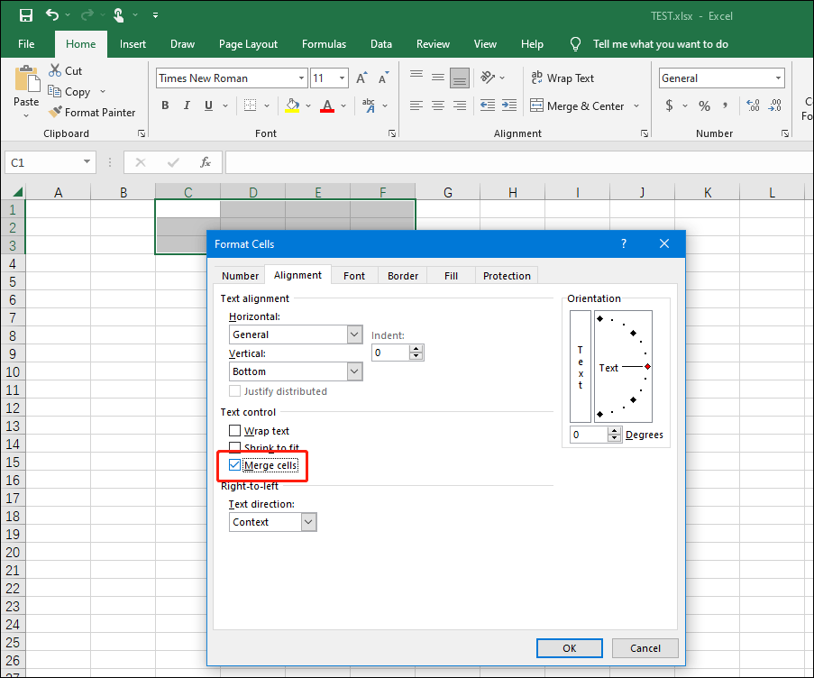 How To Merge Or Unmerge Cells In Excel Without Losing Data Minitool