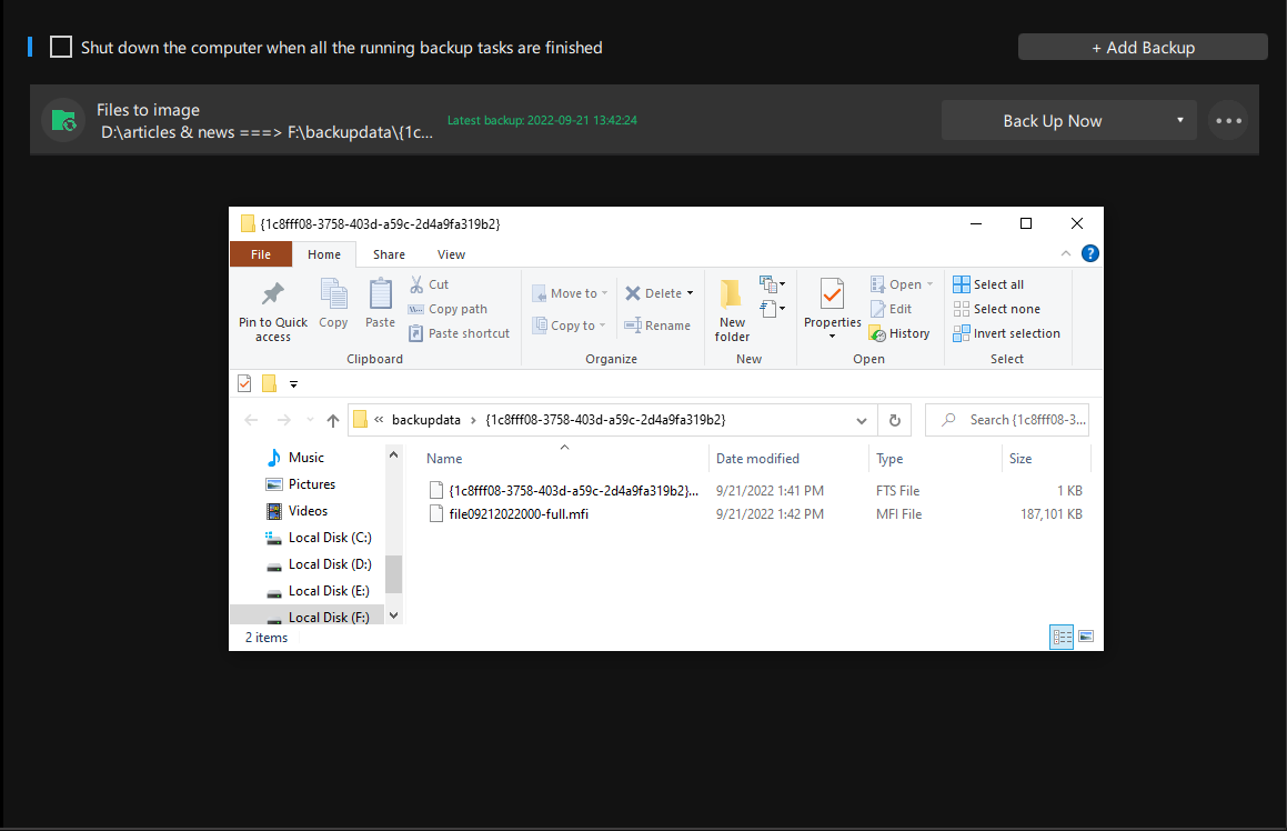 How To Manage Backup Image In Minitool Shadowmaker Minitool