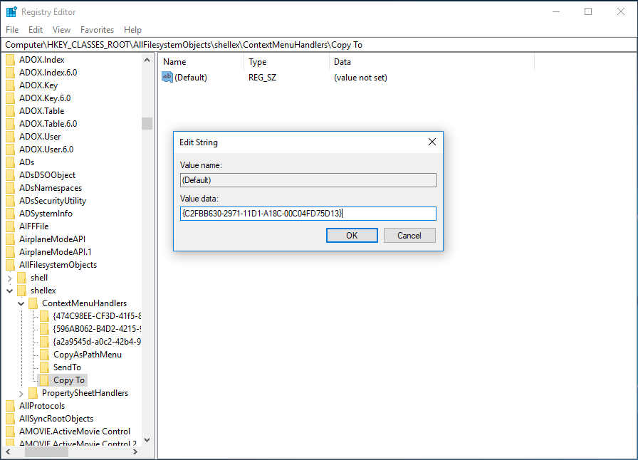 How To Add Move To And Copy To To The Context Menu In Windows 10 Minitool