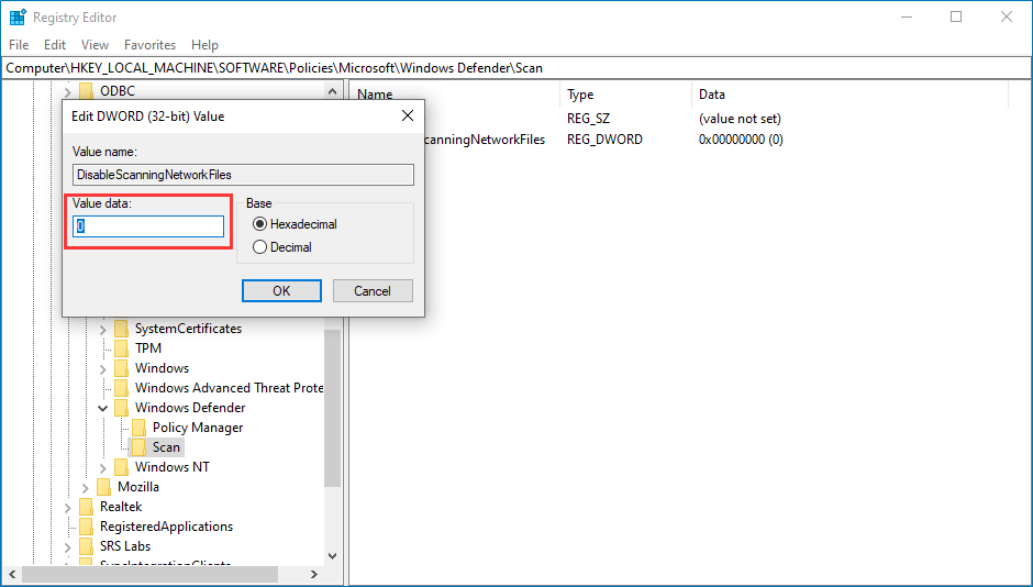 How To Enable Network Scanning In Windows Defender On Windows Minitool