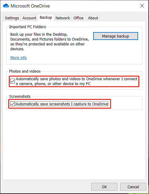 How To Turn On Onedrive Backupautomatic Backup On Windows 1011 Minitool