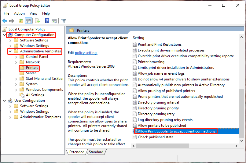 How To Disable Windows Print Spooler Service Windows 1011 Minitool