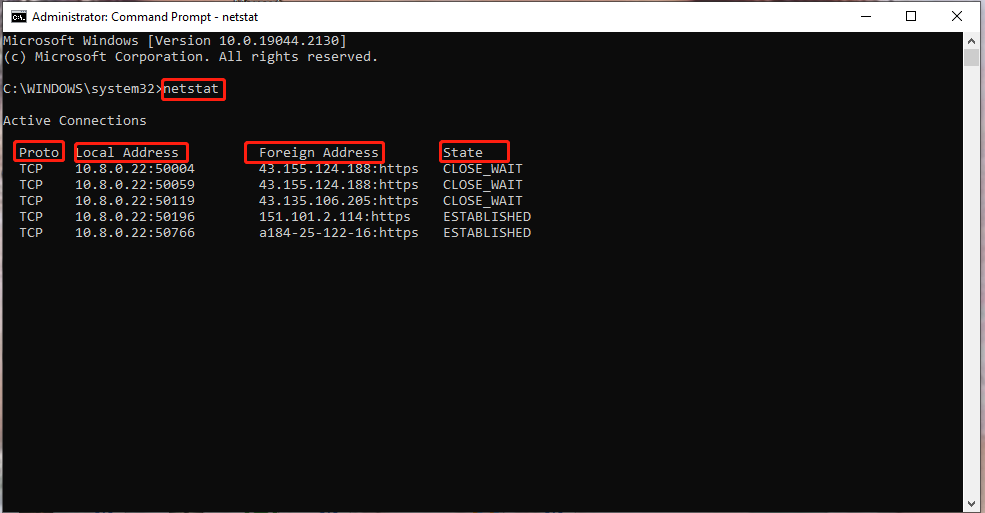 What Is Netstat Command How Does It Work In Windows Minitool