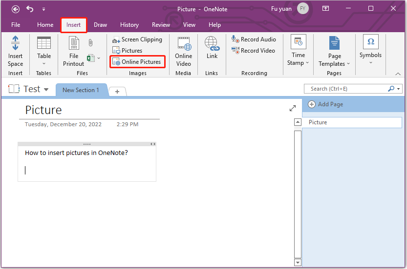 How to Easily Insert Images in OneNote on Windows - MiniTool