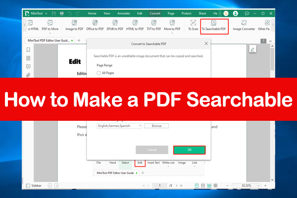 How to Make a PDF Searchable