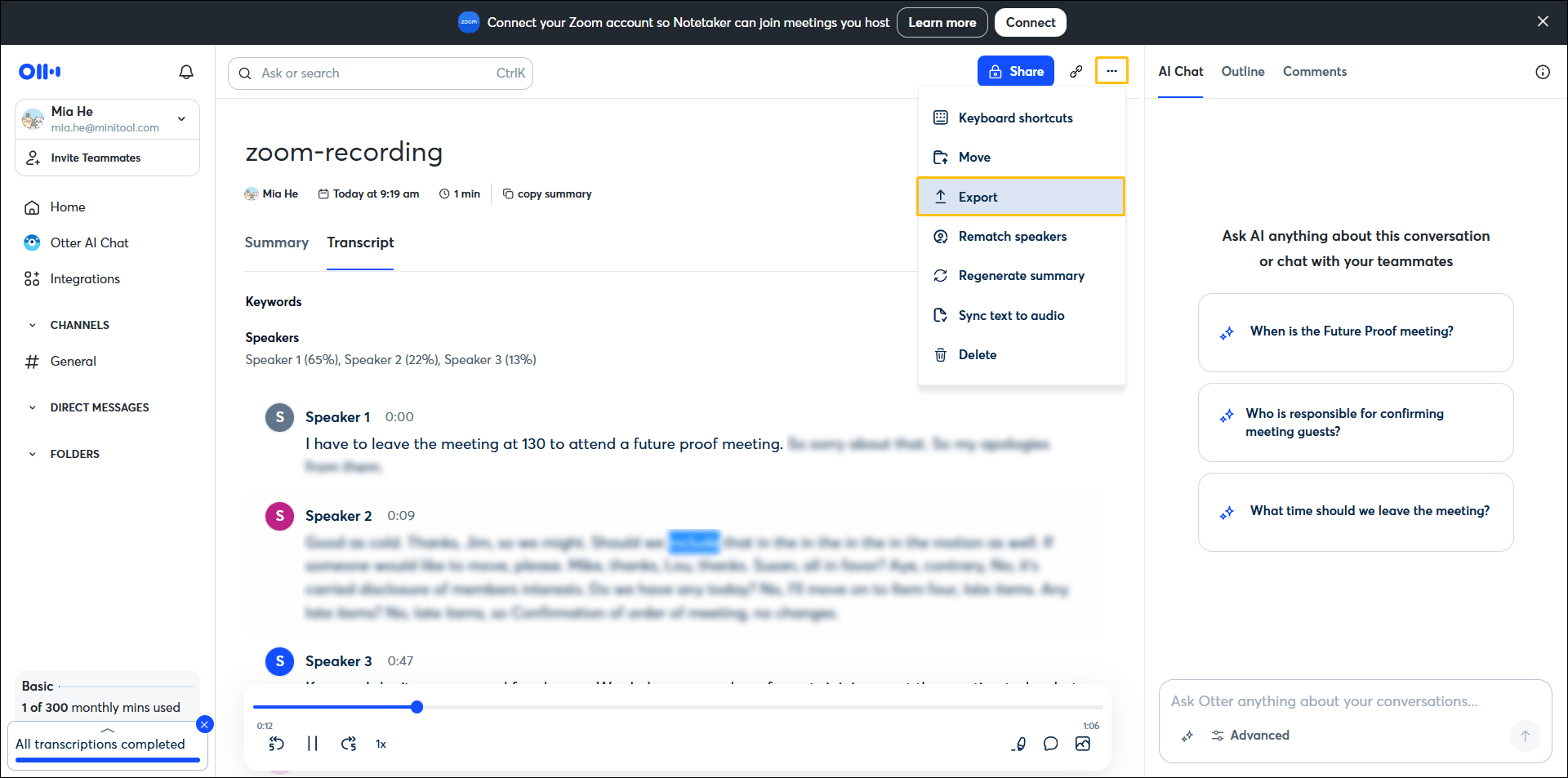 Zoom Transcription: Convert Zoom Recording to Text with Ease